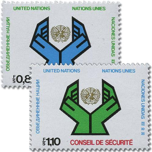 UNG67-68 - 1977 Security Council - Mystic Stamp Company