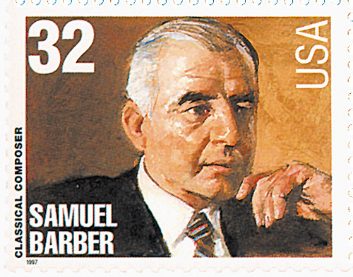 3162 - 1997 32c Conductors and Composers: Samuel Barber, Composer ...