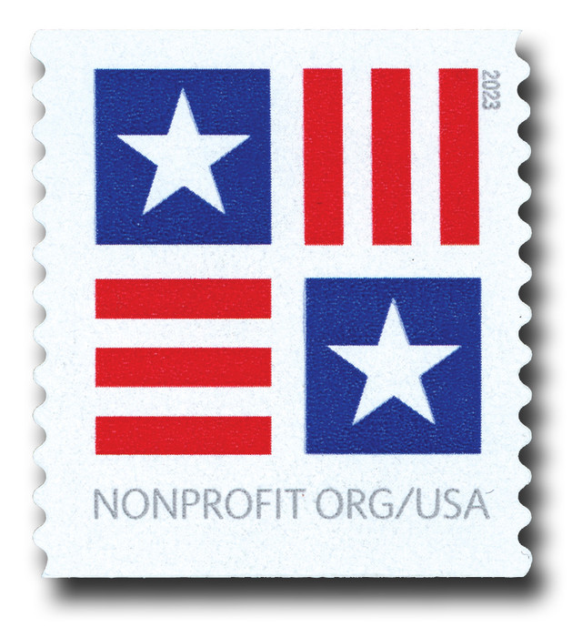 5756 - 2023 5c Patriotic Block (nonprofit) - Mystic Stamp Company