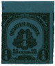 REA93 - 1910 25c Beer Stamp, Green, Various Shades of Blue Paper ...
