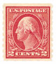413 - 1912 2c Washington, Carmine, Single Line Watermark, Perf. 8.5 ...