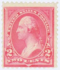 250 - 1894 2c Washington, Carmine, Unwatermarked, Type I, Perf. 12 ...
