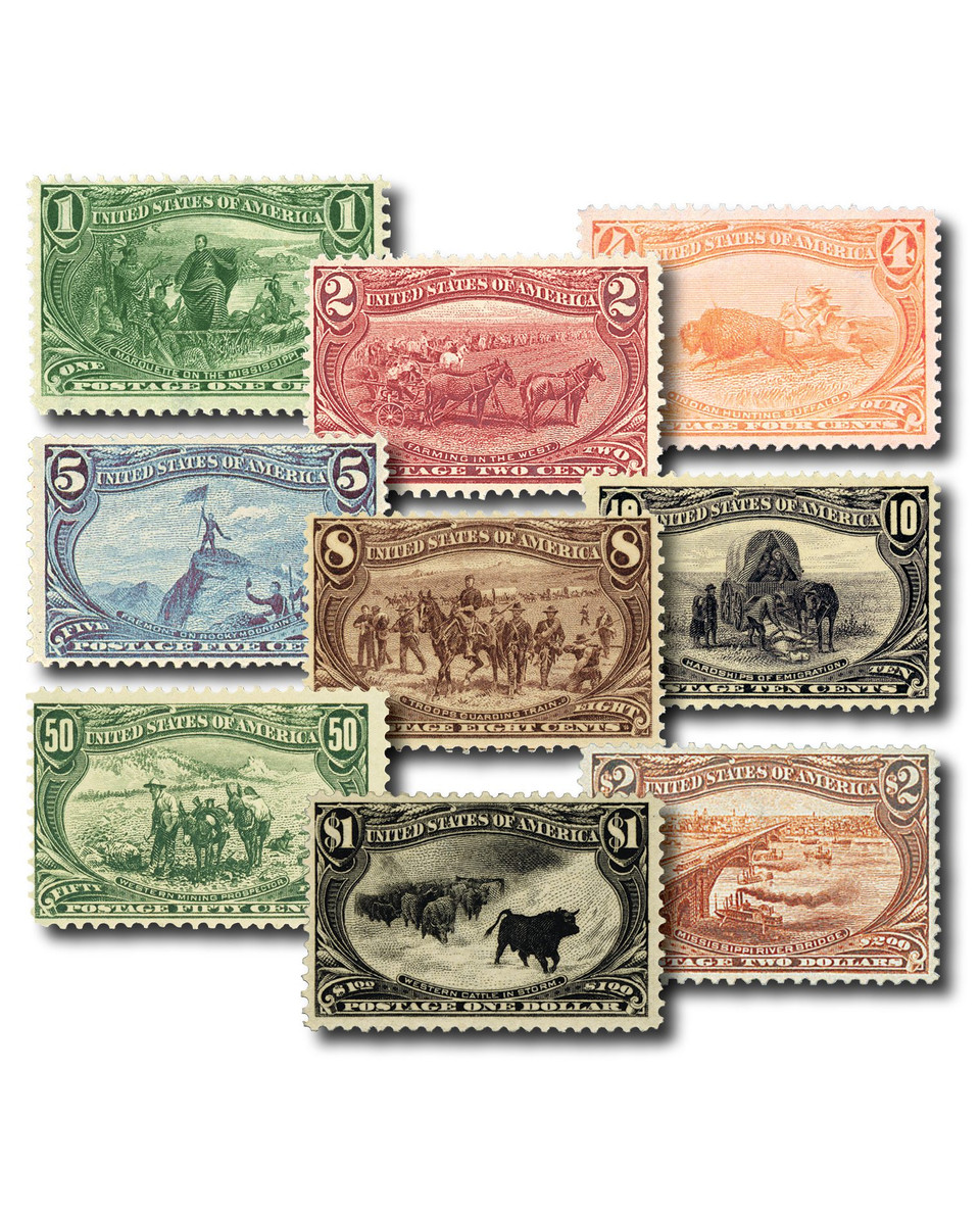 285-93 - 1898 1c-$2 Trans-Mississippi Exposition Issue, Complete Set of ...
