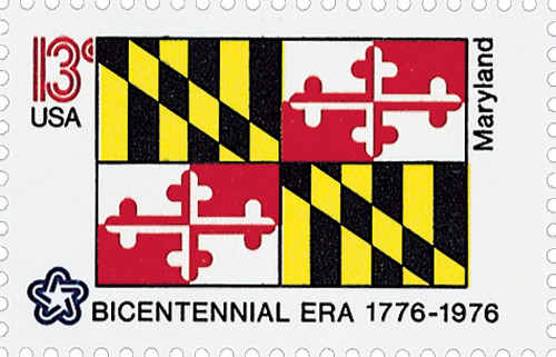 1674 - 1976 13c Bicentennial State Flags: Washington - Mystic Stamp Company