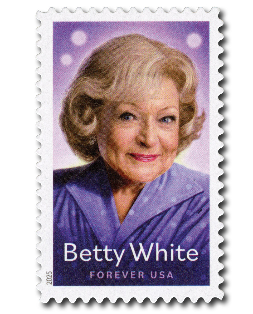 5976 - 2025 First-Class Forever Stamp - Betty White - Mystic Stamp Company