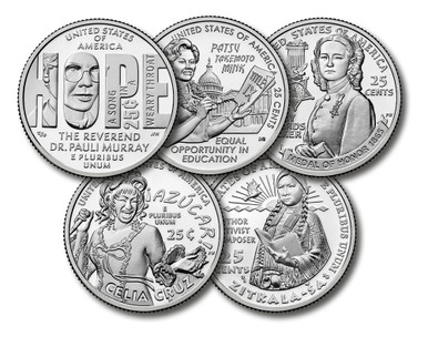 MCN142 - 2024 American Women Quarters, Denver Mint, Set of 5 - Mystic ...