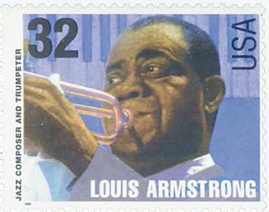 2984 - 1995 32c Jazz Musicians: Louis Armstrong - Mystic Stamp Company
