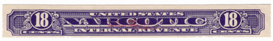 RJA68a - 1961 18c Narcotic Tax Stamp, Violet, Double Line Watermarked ...