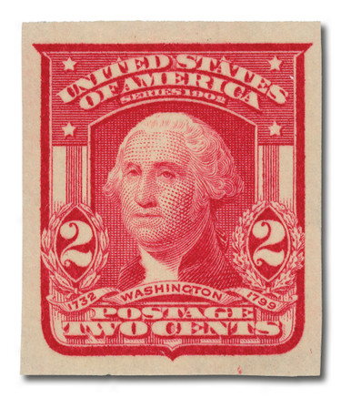 320 - 1906 2c Washington, Carmine, Double Line Watermark, Type I ...