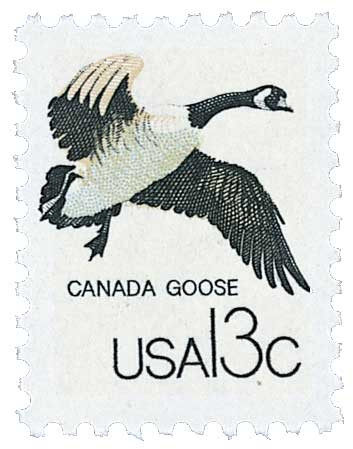 1757c - 1978 13c CAPEX Wildlife: Canada Goose - Mystic Stamp Company