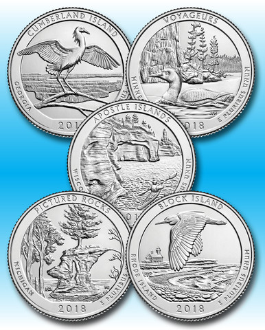 FM131 - 2018 US National Park Quarters - Mystic Stamp Company