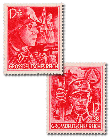B292-93 - 1945 Germany - Final Third Reich Issue - Nazi Semipostal ...