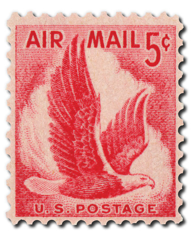 C50 - 1958 5c Eagle in Flight - Mystic Stamp Company