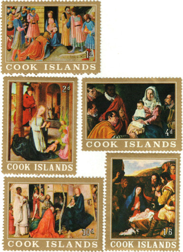 170-74 - 1966 Cook Islands - Mystic Stamp Company