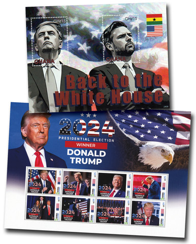 4P - Donald Trump Stamps - Mystic Stamp Company