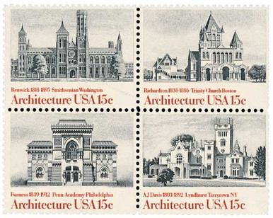 1838-41 - 1980 15c American Architecture - Mystic Stamp Company