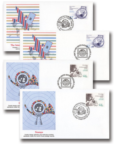 7511744 - 1998 22c/44c UN Human Rights Chicago/New York - Mystic Stamp ...