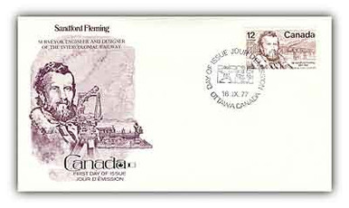 6A739 - 1977 12c Stanford Fleming - Mystic Stamp Company