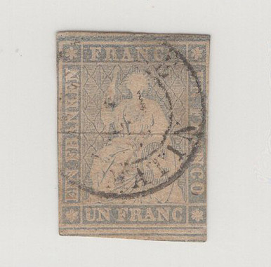 31 - 1855 Switzerland - Mystic Stamp Company
