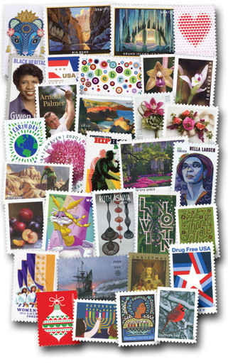 YS2020A - 2020 Complete Year Set, 115 Stamps - Mystic Stamp Company