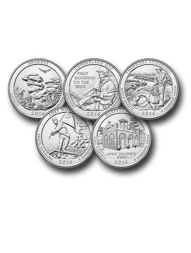 MCN086 - 2016 America the Beautiful Quarters, Complete, Philadelphia ...