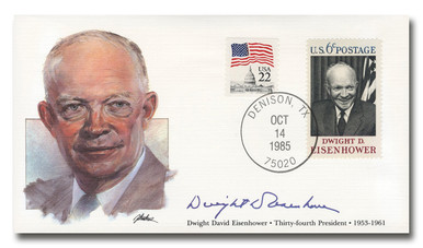 81469 - 1985 PRS Eisenhower Deluxe Commemorative Cvr - Mystic Stamp Company