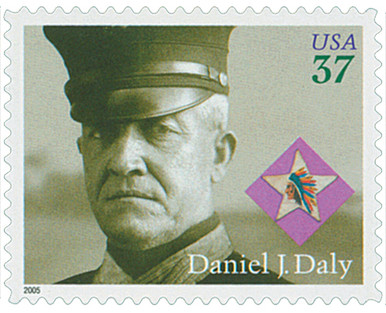 3964 - 2005 37c Distinguished Marines: Daniel J. Daly - Mystic Stamp ...