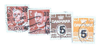 355-58 - 1955-56 Denmark - Mystic Stamp Company