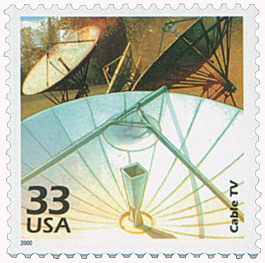 3190f - 2000 33c Celebrate the Century - 1980s: Cable TV - Mystic Stamp ...