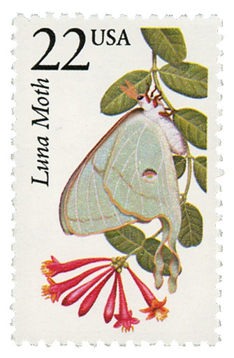 2293 - 1987 22c North American Wildlife: Luna Moth - Mystic Stamp Company