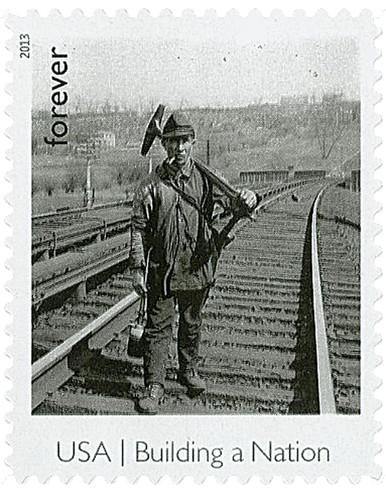 4801j - 2013 First-Class Forever Stamp - Made in America: Railroad ...