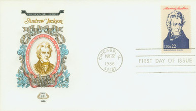 2216g - 1986 22c AMERIPEX '86: Andrew Jackson - Mystic Stamp Company