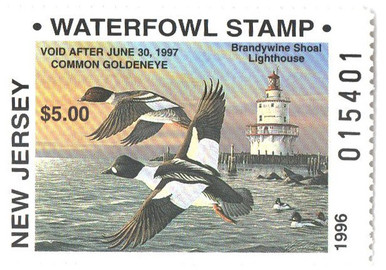 SDNJ27 - 1996 New Jersey State Duck Stamp - Mystic Stamp Company