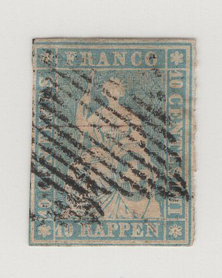 26 - 1855 Switzerland - Mystic Stamp Company