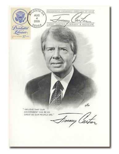 AC709 - Jimmy Carter, 8/4/2005, Presidential Libraries, #3930 - Mystic ...