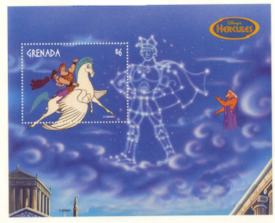 MDS327E - 1998 Disney's Hercules, Mint Souvenir Sheet, Grenada - Mystic ...