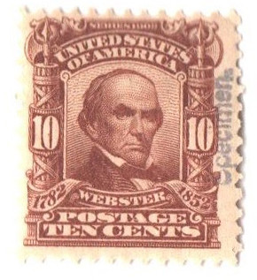 307S - 1902 10c Daniel Webster, Pale Red Brown, Specimen - Mystic Stamp ...