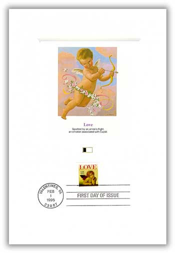 4904613 - 1995 Love-Cherub Self Adhesive - Mystic Stamp Company