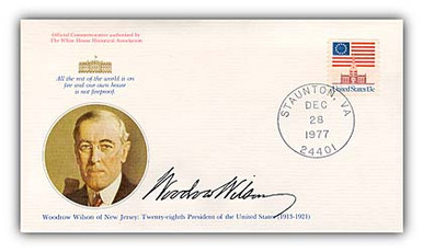 96137 - 1977 Woodrow Wilson Commemorative Cover - Mystic Stamp Company