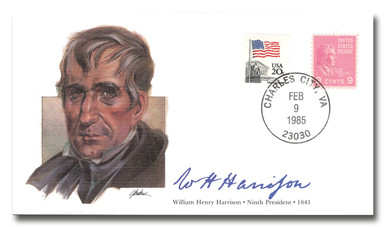 81446 - 1985 PRS W Harrison Deluxe Commemorative Cvr - Mystic Stamp Company