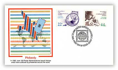 8A474Q - 1986 22/44c Chicago Philately Combination - Mystic Stamp Company