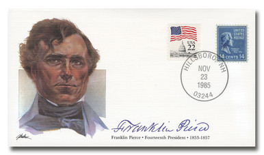 81475 - 1985 PRS F Pierce Deluxe Commemorative Cover - Mystic Stamp Company