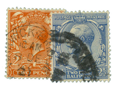 162-63 - 1912 Great Britain, King George V - Mystic Stamp Company