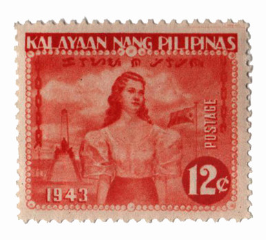 PHN30 - 1943 12c Philippines Occupation Stamp, Filipina & Philippine ...