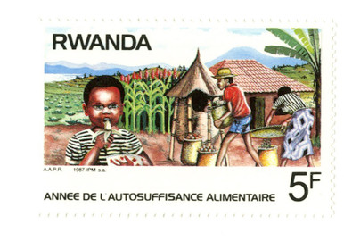1278 - 1987 Rwanda - Mystic Stamp Company