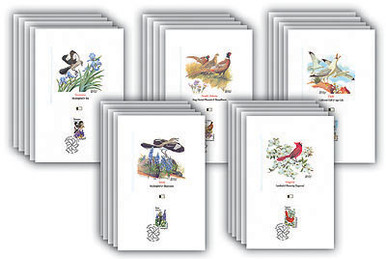58299C - 1982 Birds & Flowers Proofcards - State Capitals cancellation ...