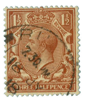 161f - 1912 Great Britain, King George V - Mystic Stamp Company