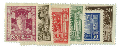 15-20 - 1929 Aegean Islands - Rhodes - Mystic Stamp Company