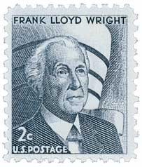 1280 - 1966 2c Prominent Americans: Frank Lloyd Wright - Mystic Stamp ...