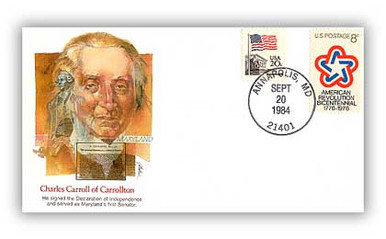 126375 - 1982 PRA Charles Carroll - Mystic Stamp Company